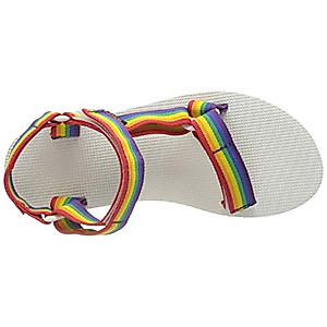 Teva womens Midform Universal Wedge Sandal, Rainbow/Black, 8 US