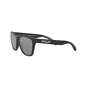 Oakley OO9013 Square Sunglasses, Matte Black/Prizm Black Polarized, 55 mm