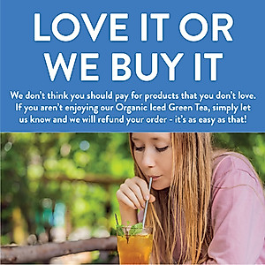 FGO Organic Green Iced Tea, Eco-Conscious Tea Bags, 36 Pitcher Bags, Packaging May Vary (Pack of 1)