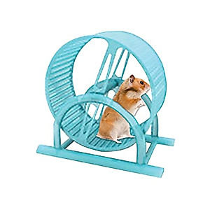 Nicedea Quiet Hamster Exercise Wheel, Silent Spinner Running Wheel for Hamsters, Gerbils, Mice, Small Pet Blue