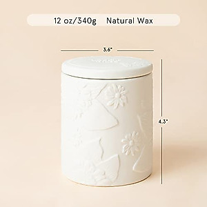 LA JOLIE MUSE Sandalwood Rose Candles, Sandalwood Candles for Home Scented, Luxury Candles Gifts for Women, 70 Hours Long Burning Candles, 12 oz