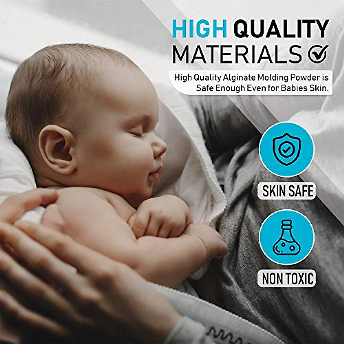 XL Hand Casting Kit for Families, Up to 6 Hands (Adults and Children) | Hand Hold Mold Plaster Casting DIY Keepsake Hands Sculpture Kit