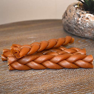 NutriChomps Dog Chews, 6-inch Braids, Easy to Digest, Rawhide-Free Dog Treats, Healthy, 4 Count, Real Peanut Butter Flavor