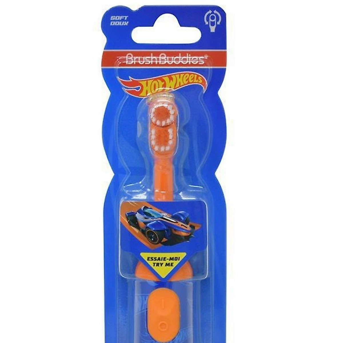 Brush Buddies Hot Wheels Electric Toothbrush, Kids Electric Toothbrushes, Battery Toothbrush, Toddler Electric Toothbrush for Kids 4-7