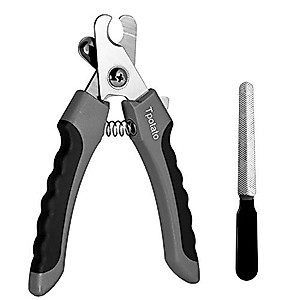 Tpotato Dog Nail Clippers, Dog Nail Trimmer Large Breed with Quick Sensor,Safari Professional cat Nail Clipper with Safety Guard and Nail File.