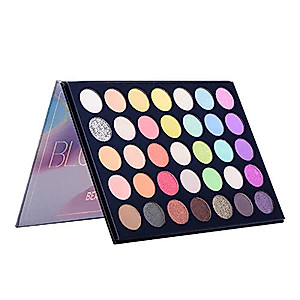 35 Colors Eyeshadow Palette Strong Pigmented Mattes and Shimmers Makeup Pallet Blendable Professional Eye Shadow Make Up Long Lasting