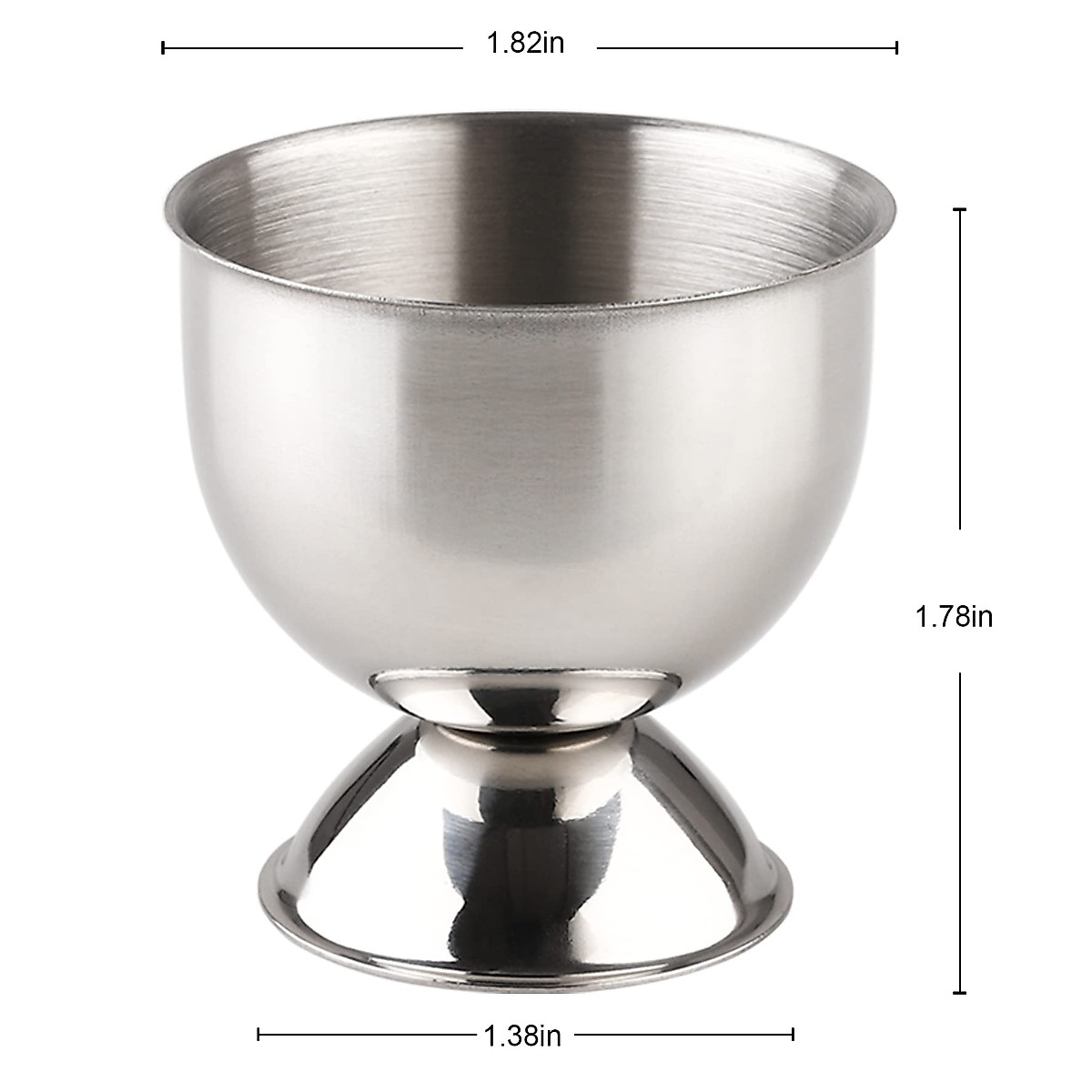 Egg Cups Set for Hard Soft Boiled Egg Stainless Steel Egg Tray Holder Kitchen Tool