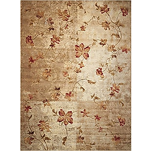 Nourison Somerset Floral Multicolor 7'9" x 10'10" Area-Rug, Easy-Cleaning, Non Shedding, Bed Room, Living Room, Dining Room, Kitchen (8x11)