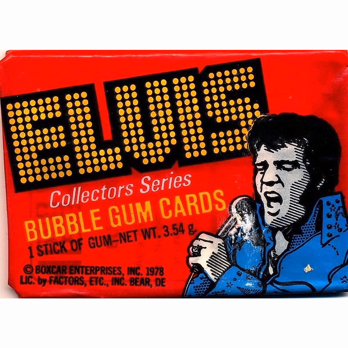 1978 Elvis Presley Unopened Trading Card Pack