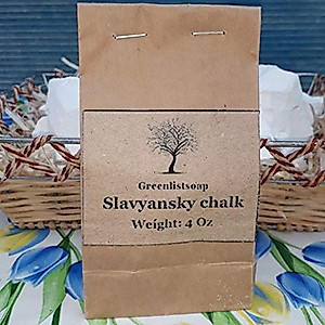 BEST Edible Chalk Slavyansky (8 Oz/250 gr.) - Chalk for Eating - Environmentally Friendly Chalk - Organic Chalk - Chalk Without Additives, No Impurities - Natural Chalk for Food - Lumpy Crunchy Chalk