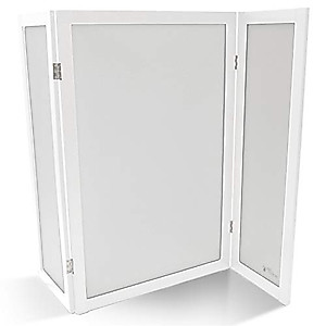PetFusion ModestCat Litter Box Privacy Screen (3' Tall; 4' Wide, White). Cat Litter Box Furniture Best for Your Cat's Health