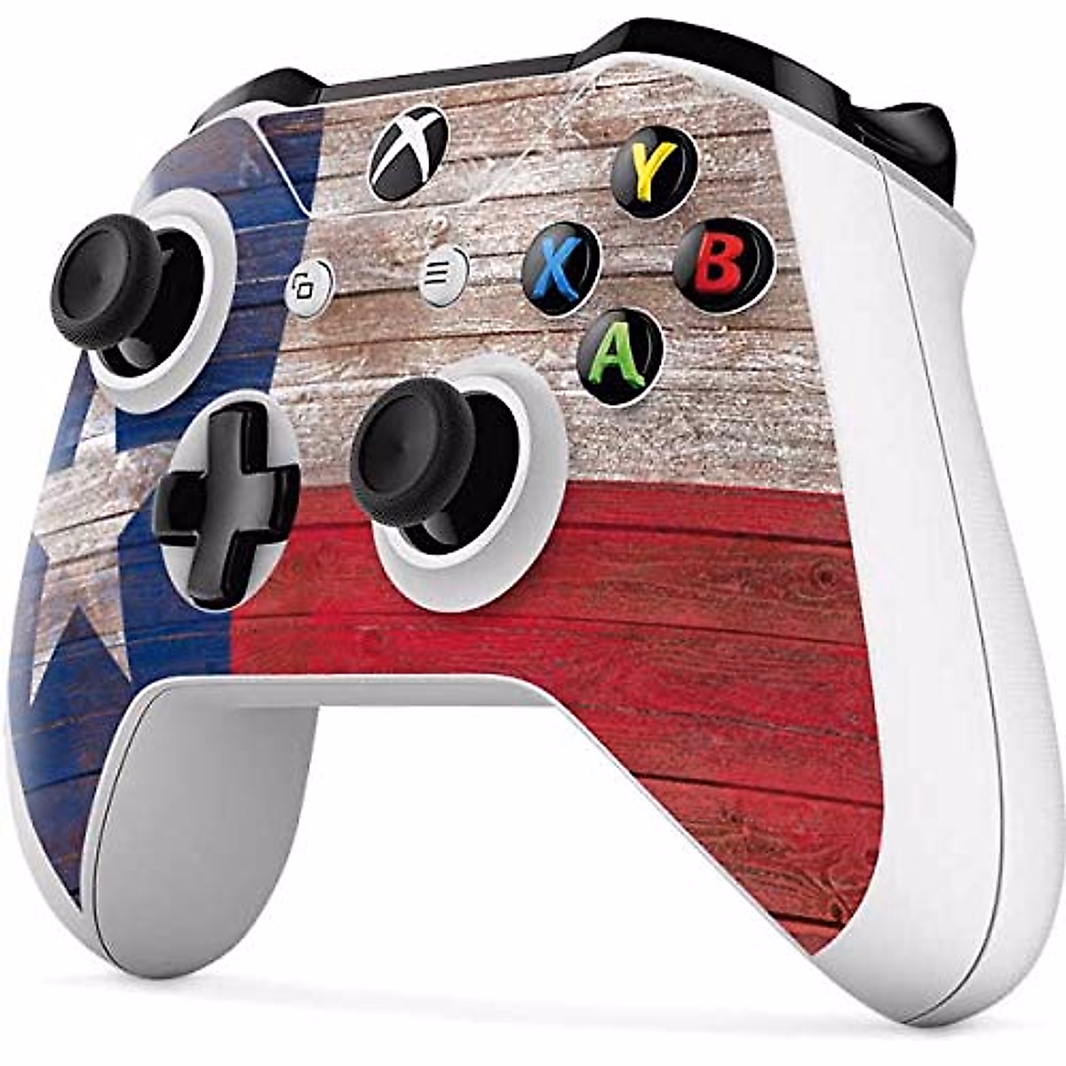 Skinit Decal Gaming Skin Compatible with Xbox One S Controller - Originally Designed Texas Flag Dark Wood Design