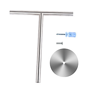 T-Shape Hand Towel Holder - Standing Hand Towel Rack for Bathroom or Kitchen Countertops, with SUS304 Stainless Steel Brushed Finish, Minimalist Style