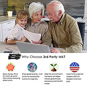 Limeink 2 Black Compatible Replacement Cartridges for Dell H625cdw H825cdw S2825cdn High Yield Laser Toner Cartridges for Smart Color Printers H625 H825 s2825 Ink