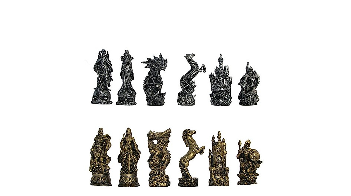 17" Fantasy Good Vs. Evil 3D Chess Set - Epic Strategy & Art