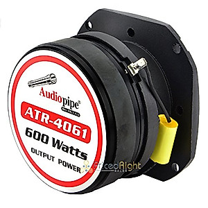 Audiopipe 1 Pair 2" 600 Watts Heavy Duty Titanium Super Tweeter ATR-4061