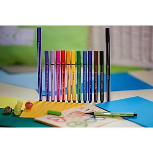 STABILO Pen 68 Mini Wallet of 18 colours - Premium felt-tip pen