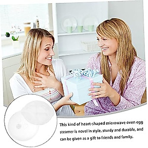 NAMOARLY Microwave Egg Steamer Microwave Egg Cooker Egg Cooker for Microwave Egg Cooker Mold Eggs Egg Cooker Without Shell Poached Egg Holder Steamed Egg Molds Egg Maker Steamed Pp White