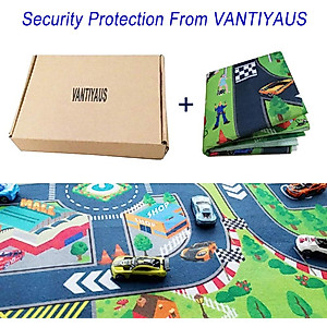 Road Playmat Toy,Kids Carpet Playmat,Great for Playing with Cars and Toys,Children Educational Road Traffic Play Mat- Learn and Have Fun Safely