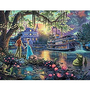 Ceaco - 4 in 1 Multipack - Thomas Kinkade - Disney Dreams Collection - Lion King, Peter Pan, Princess & the Frog, & Jungle Book - (4) 500 Piece Jigsaw Puzzles