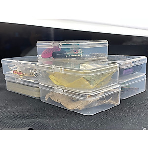 Snap Tight Plastic Storage Box of 9 Packs, Box for Casing Accessories, Ornaments, Utensils, Beads, and Stationary.