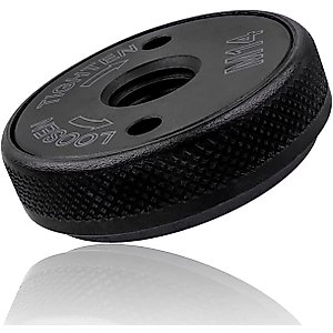 Bestgle M14 Thread Quick Change Flange Grinder Lock Nut Angle Grinder Self-Locking Pressing Plate Quick Release Nut Clamping Equipment Power Tool Accessory, Black