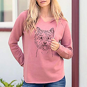 Inkopious Welma The West Highland Terrier Westie - Cali Wave Hooded Sweatshirt -Sage Medium