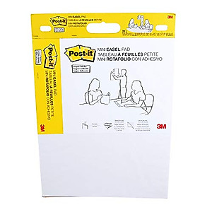 Post-it Super Sticky Mini Meeting Chart 577SS, 38.1 cm x 45.7 cm, 20 Sheets/Pad, 1 Pad, Suitable for Home Learning and Virtual Meetings