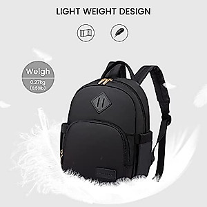 LOVEVOOK Mini Backpack Purse for Women, Small Fashion Backpack, Lightweight Cute Daypack for Travel Dating Black