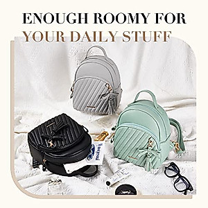 Missnine Mini Backpack for Women Cute Small Backpack Purse Girls PU Leather Tassel Bookbag Designer Satchel Bags