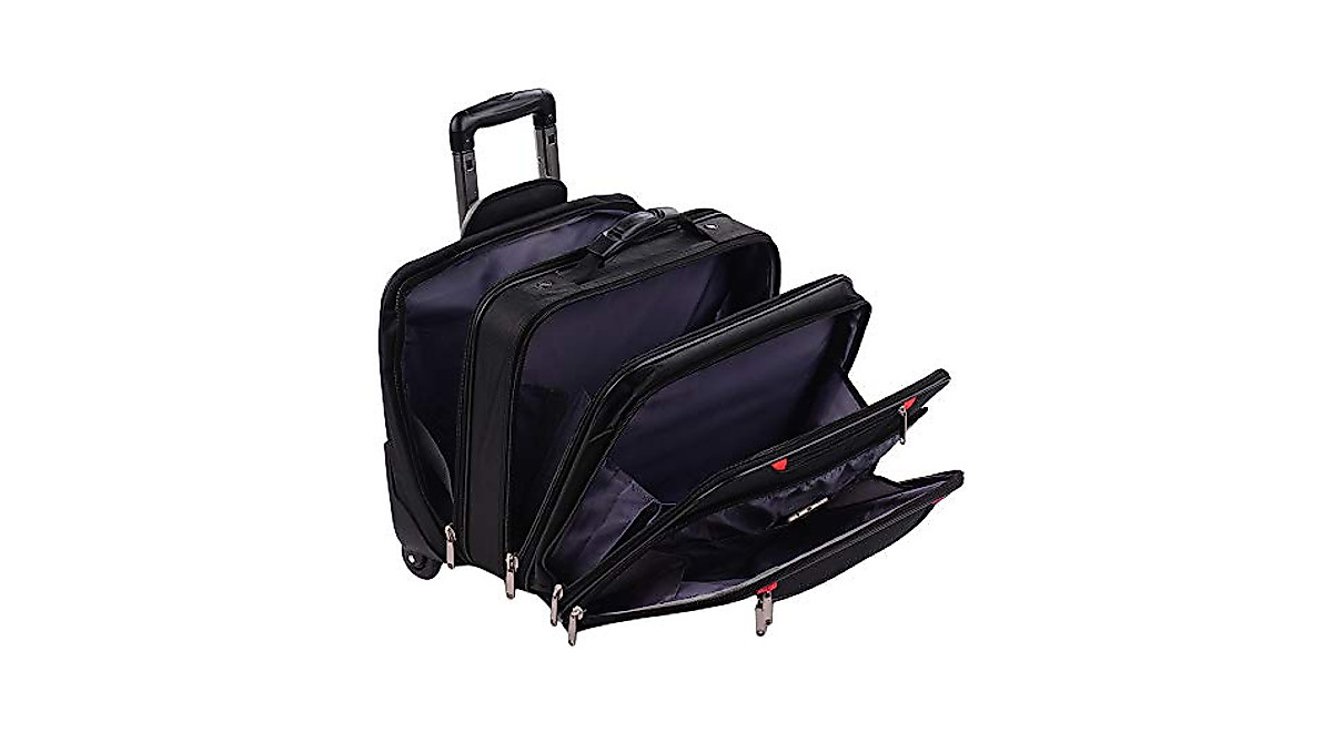 AirTraveler Rolling Briefcase for Business Travel - Fits 15.6in Laptops
