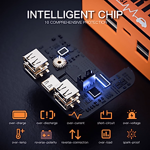 BATYJUMS Battery Jump Starter with - Air Compressor Portable Car Jump Box,𝟰𝟬𝟬𝟬𝗔 𝟭𝟮𝗩 Emergency Booster Pack, Gasoline 𝟭𝟬𝗟 Diesel𝟭𝟬𝗟, 𝟭𝟱𝟬𝗣𝗦𝗜 for Auto Motorcycle