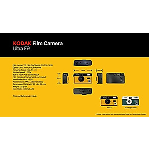 Kodak Ultra F9 Film Camera, White x Green