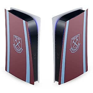 Head Case Designs Officially Licensed West Ham United FC Jersey 2020/21 Home Kit Vinyl Faceplate Sticker Gaming Skin Decal Cover Compatible With Sony PlayStation 5 PS5 Digital Edition Console