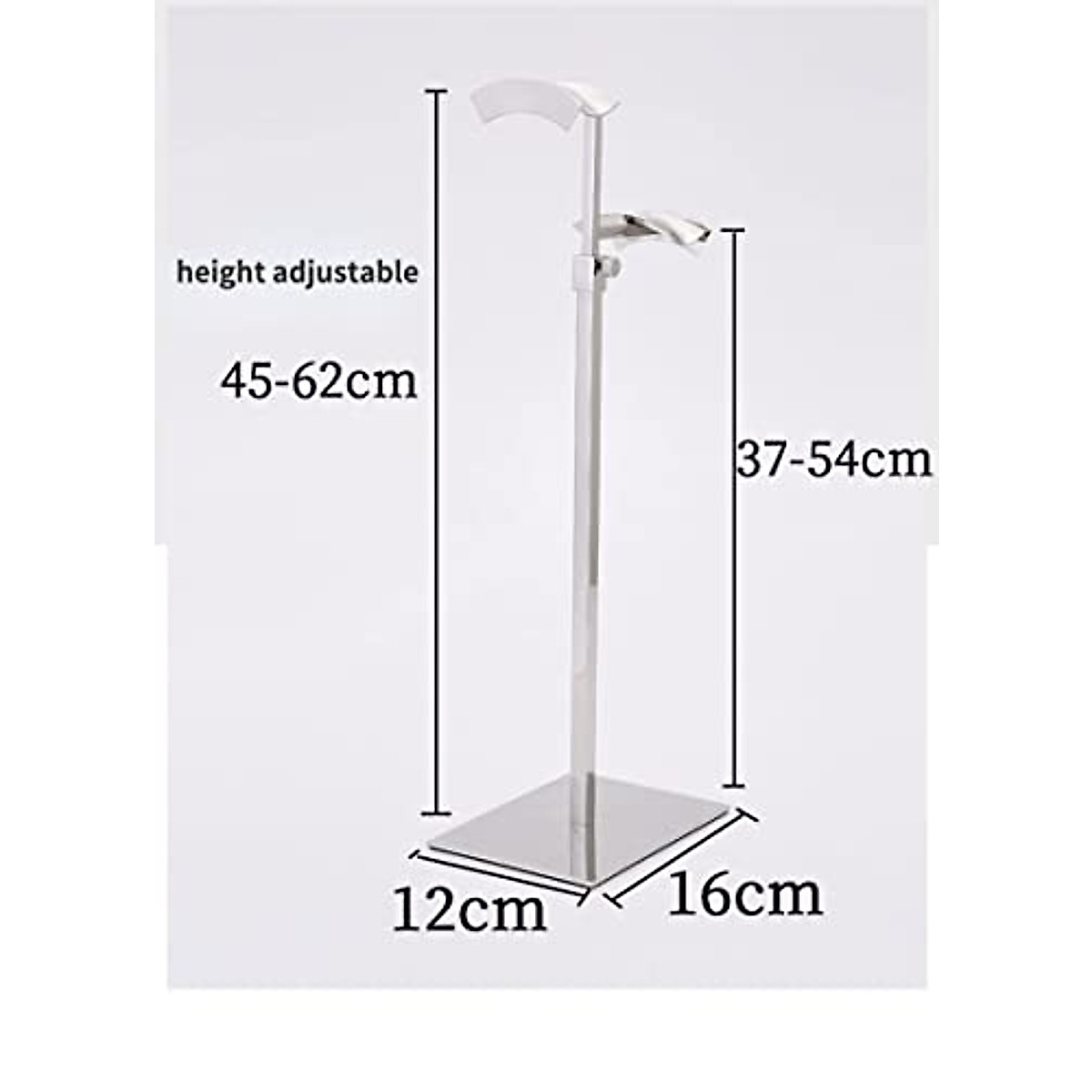 NA Stainless Steel high-Low Hanging Bag Rack Adjustable Hanging Bag Display Rack Double Head Bag Support Bag Display Rack Custom Snapshot