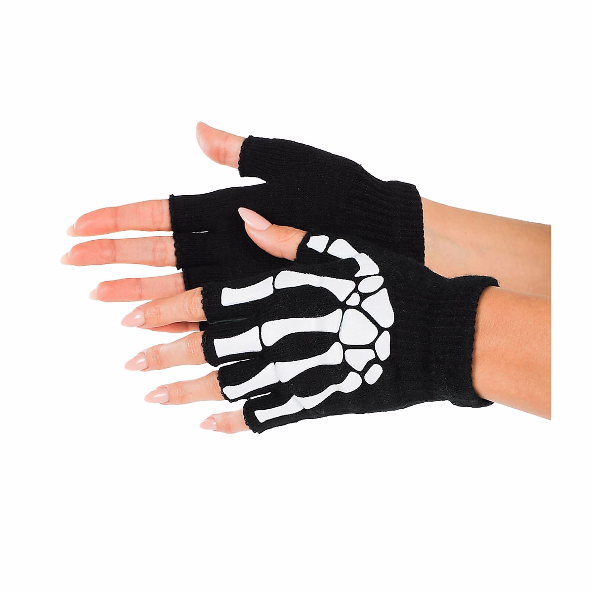 Tipsy Elves Fingerless Skeleton Gloves