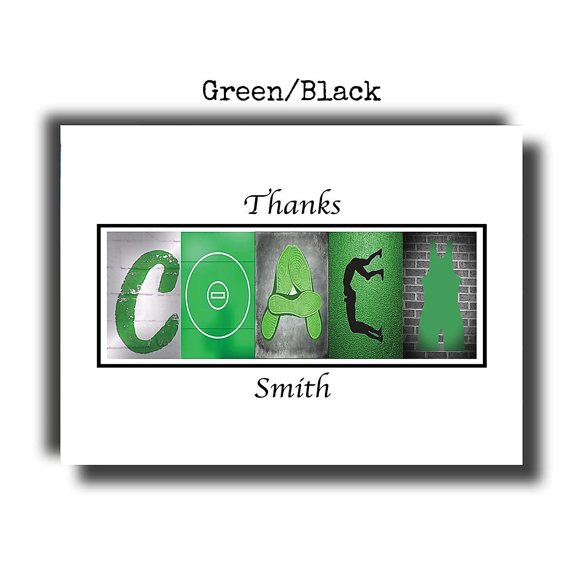 Wrestling Coach Gift, Gift for Wrestling Coach, Red, Players can sign the white area, 8x10 photo PRINT