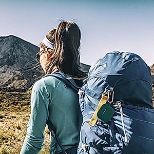 JTOMEI AirPods 3 Case Cover with Keychain, Full Protective Silicone Case Accessories for AirPods 3rd Generation, Front LED Visible, Dark Green