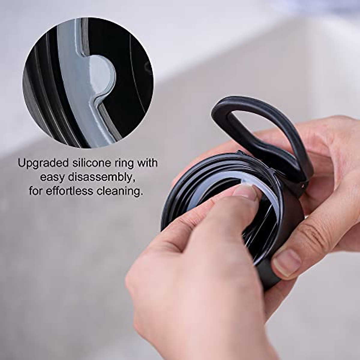 koodee Kids Water Bottle Stainless Steel Double Wall Vacuum Insulated Wide Mouth Flask, 16 oz Water Bottle for School (Canyon Red)