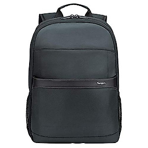 Targus GeoLite Advanced Modern Backpack for Sleek Professional Travel with Durable Water-Repellent, Padded Back Support, Trolley Strap, Protective Sleeve fits 12-15.6-Inch Laptop, Black (TSB96201GL)
