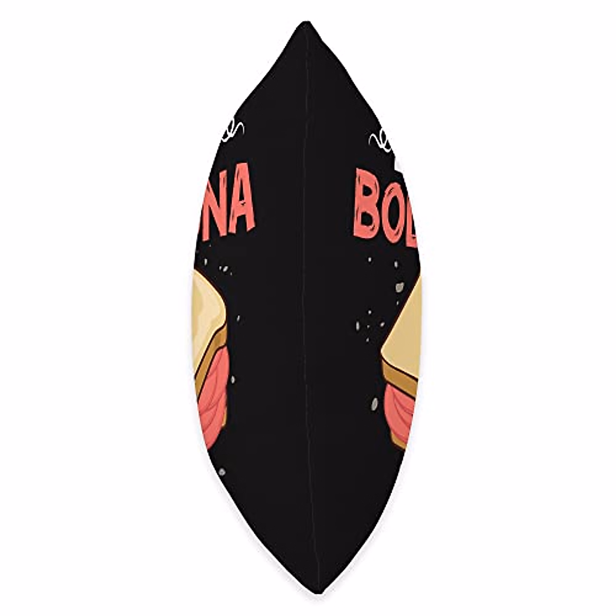 Bologna Meat Italy Sandwich Sausage Baloney Fried Throw Pillow, 16x16, Multicolor