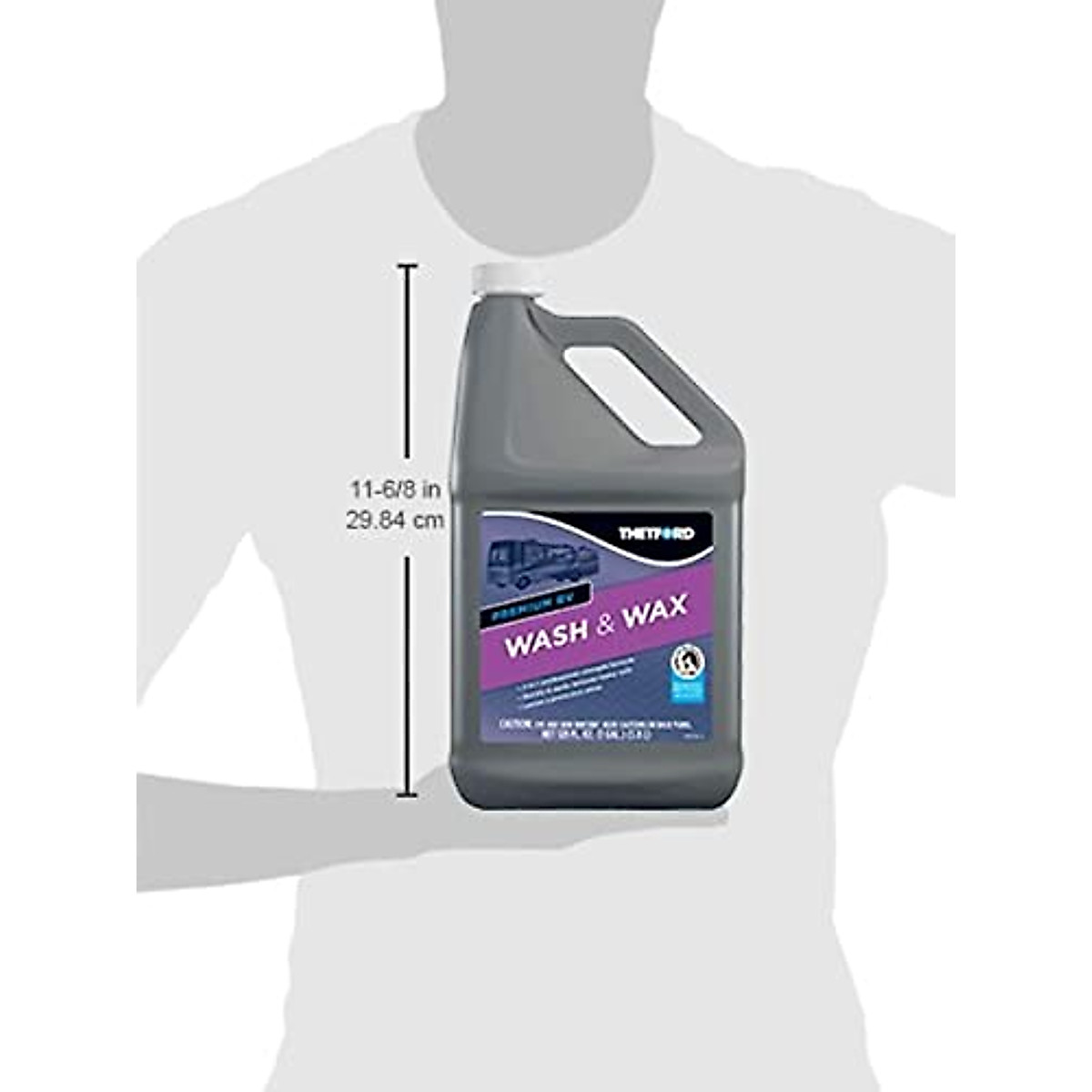 Thetford Premium RV Wash and Wax, Detergent and Wax for RVs / Boats / Trucks / Cars - 1 Gallon - Thetford 32517