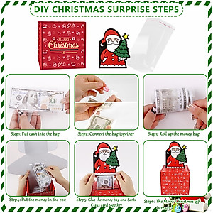 Christmas Money Box for Cash, Funny Christmas Money Holder for Cash Gift, Pull Money Box Merry Christmas Surprise Set, for Women Men Best Friend Girlfriend Wife Sister