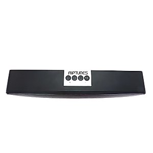 Riptunes Portable Bluetooth Sound Bar with 6 Changing LED Lights, Built-in Mic, Dynamic RGB Stereo Speaker for Desktop/Laptop/Phone/TV, Compatible w/USB/Micro-SD/AUX Line-in - Black