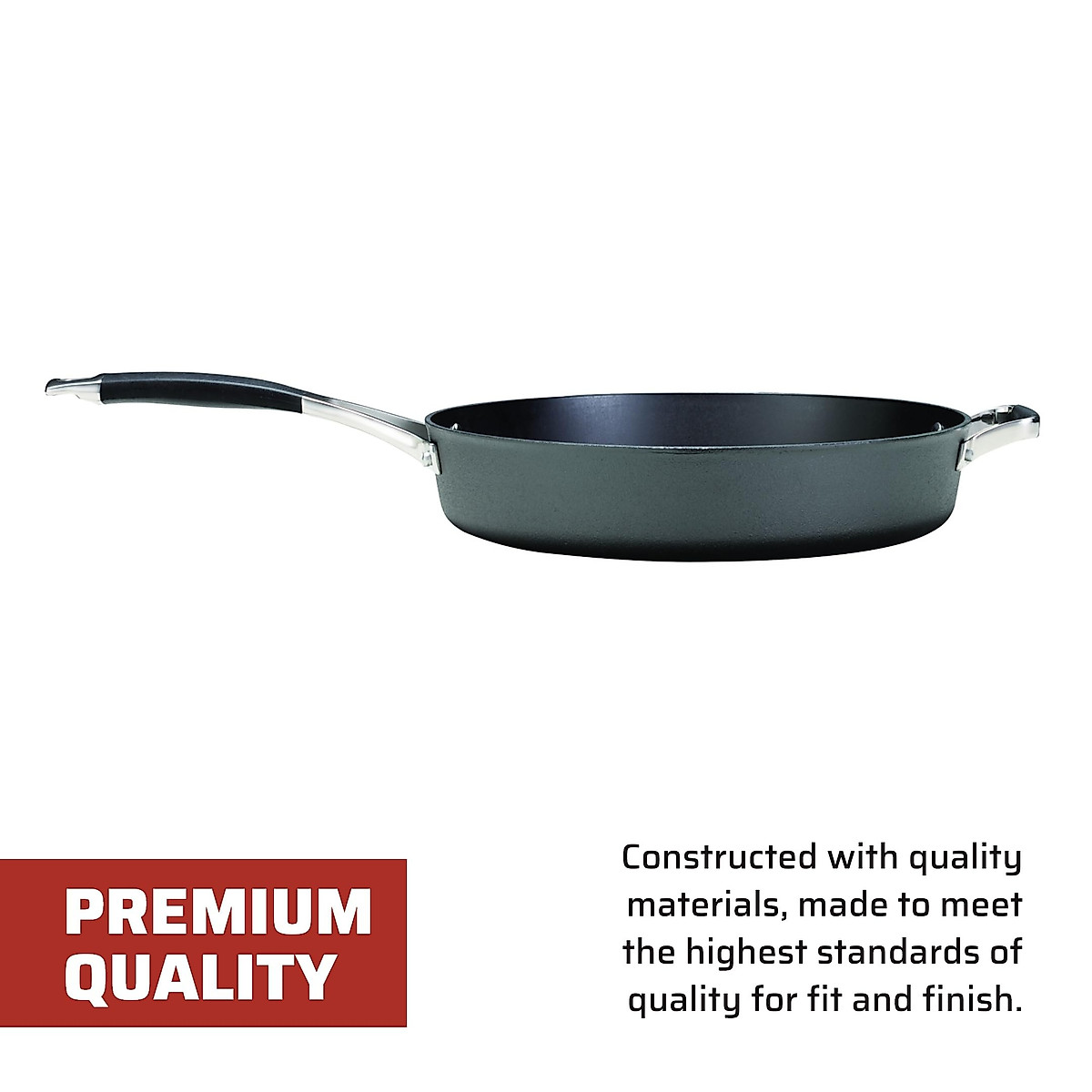 Camp Chef Heritage Cast Iron Skillet - Seasoned Cast Iron Pan - Camping Accessories & Essentials - Sleek, Modern Design - Amazing Heat Retention - Ready-to-Use Cast Iron Skillet - 12"