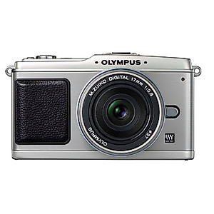Olympus PEN E-P1 12.3 MP Micro Four Thirds Interchangeable Lens Digital Camera with 3-inch LCD and Silver 14-42mm f/3.5-5.6 Zuiko Digital Zoom Lens (Silver)