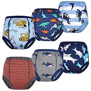 MooMoo Baby Cotton Training Pants Strong Absorbent Toddler Potty Training Underwear for Baby Boy 3T