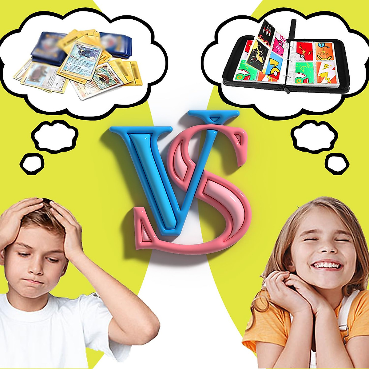 Card Binder 9 Pocket, Trading Card Holder Fits 900 Cards. Trading Card Album Folder with Zipper for Sports, Game Card Case.