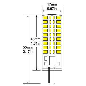 Ukey U G4 LED Bulb 5Watt led halogen replacement 12V AC/DC 3000K Warm White Dimmable, led replacement for halogen bulb 50W 10Pack (5)