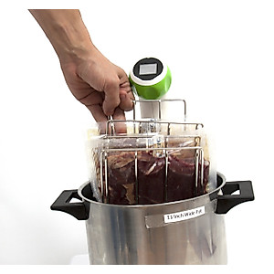 LIPAVI Sous Vide Rack - Model L5 - Adjustable, Collapsible, Ensures even warming - 316L Stainless Steel